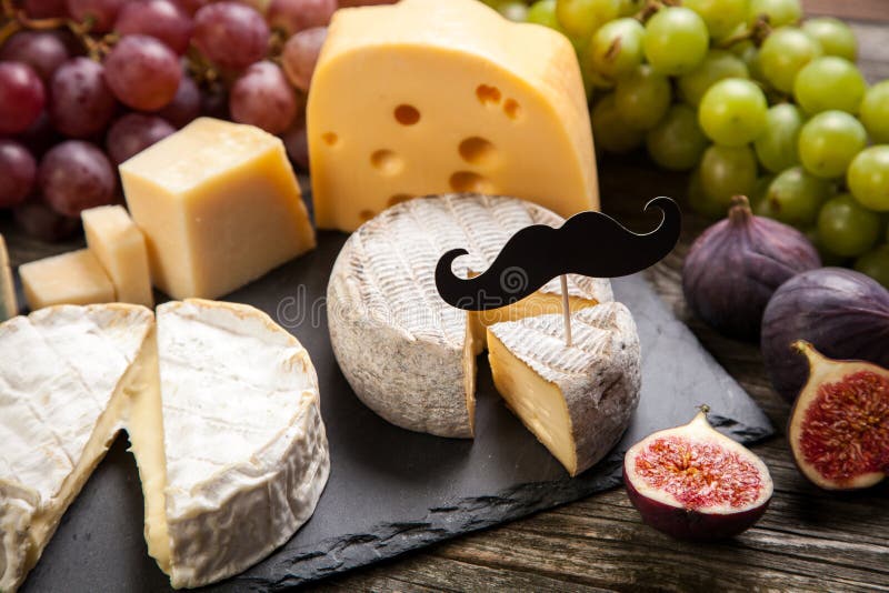 French soft cheese stock photo. Image of assortment, board - 61845262