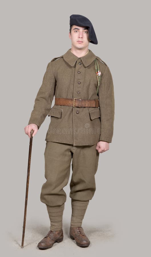 French Soldier in 1940`s Uniform Stock Photo - Image of french ...