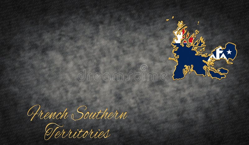 French Southern Territories Symbols, Map of French Southern Territories ...