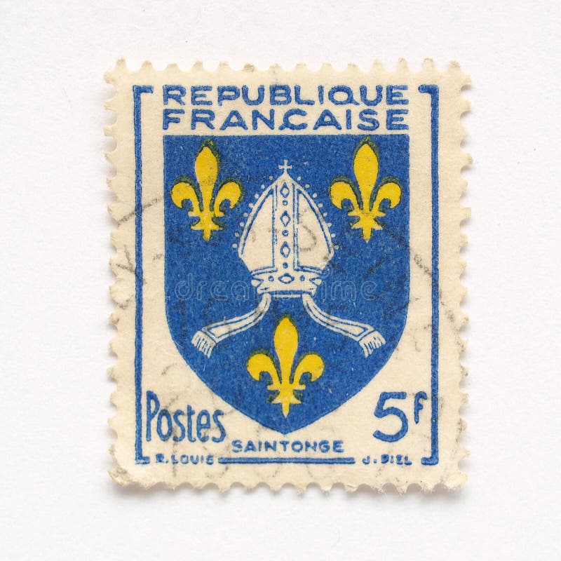 French Stamp Royalty Free Stock Photos - Image: 10033318
