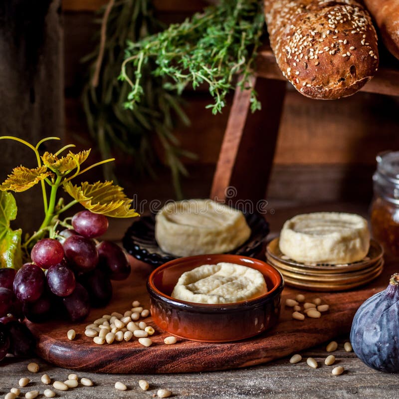 French Stinky Cheese stock photo. Image of bunch, bread - 143569004