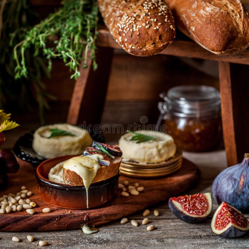 French Stinky Cheese stock photo. Image of pine, platter - 146358466