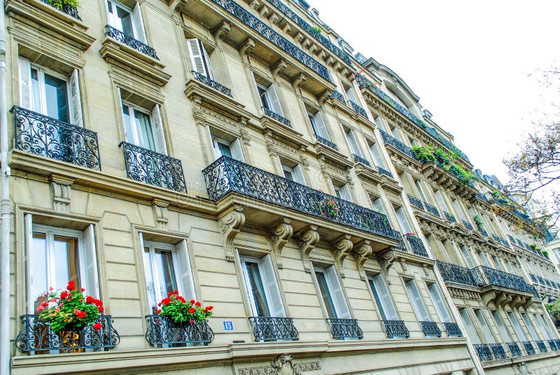 French street in Paris stock photo. Image of montmartre - 46095190