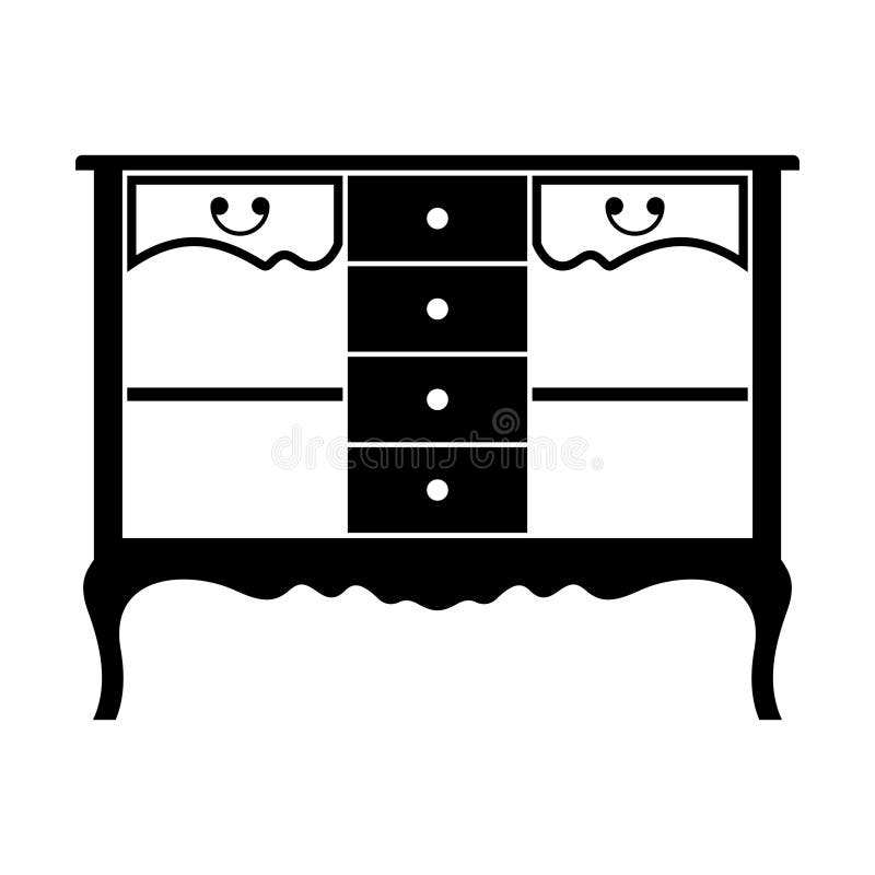 French-style console table stock vector. Illustration of aristocracy ...