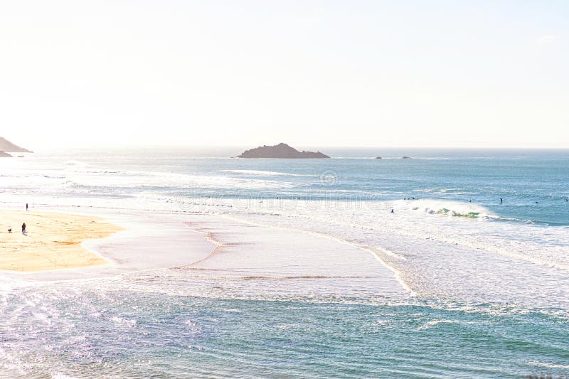 The French Surfer Coast on the Atlantic Stock Photo - Image of travel ...