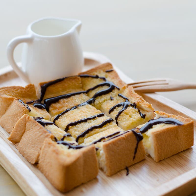 French Toast with Chocolate Stock Photo - Image of sweet, breakfast ...
