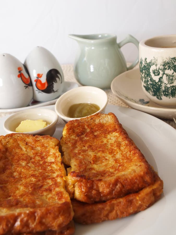 French Toast with Coffee stock photo. Image of moist - 27229138