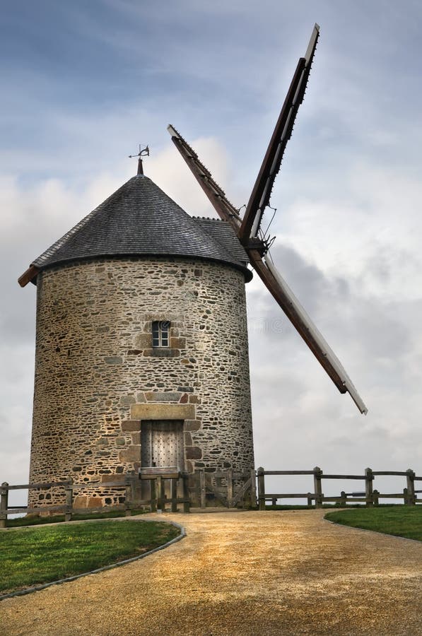French windmill stock image. Image of green, angle, building - 12961131