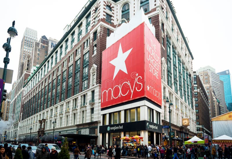 Frente Icónico De La Tienda Del ` S Herald Square De Macy Fotografía editorial - Imagen de ...