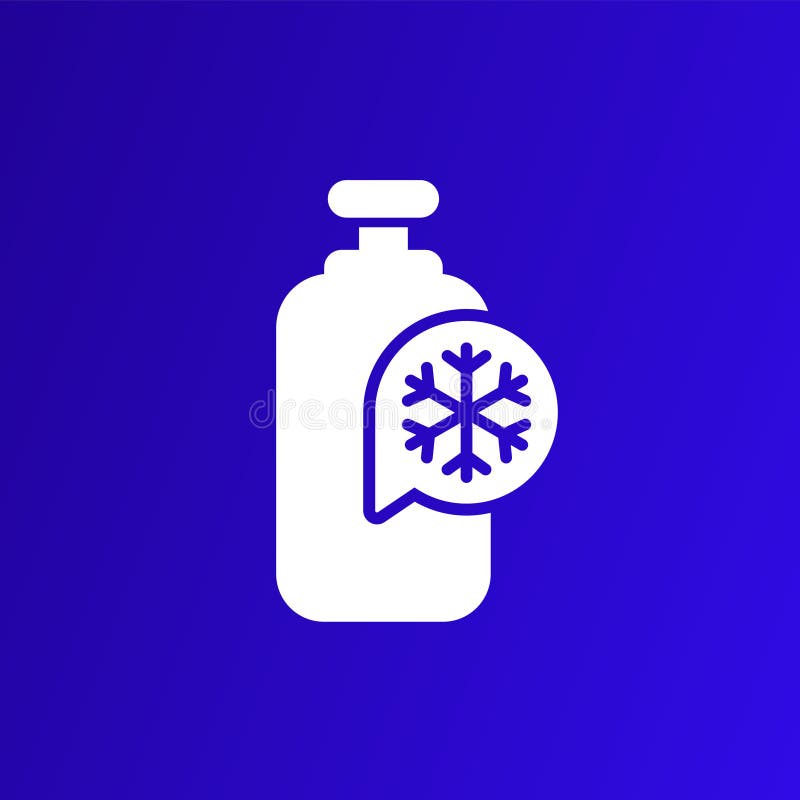 Freon Gas Icon, Refrigerant Tank Vector Stock Vector - Illustration of ...