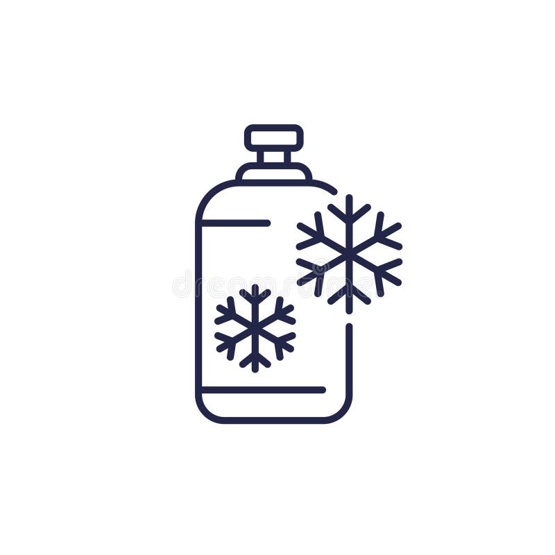 Freon Line Icon, Refrigerant Gas Tank Vector Stock Vector ...