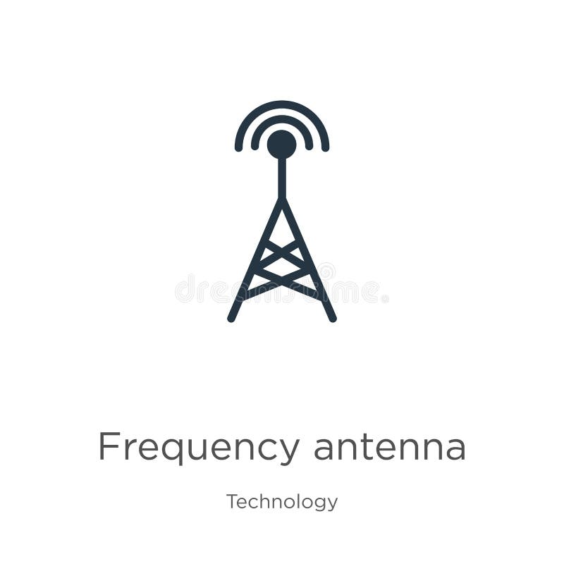 Frequency Antenna Icon Vector. Trendy Flat Frequency Antenna Icon from ...