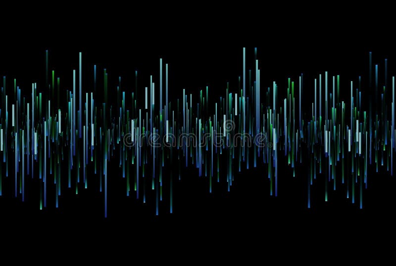 Frequency Bars Texture Musical Audio Gradient Rays Style Line Art ...