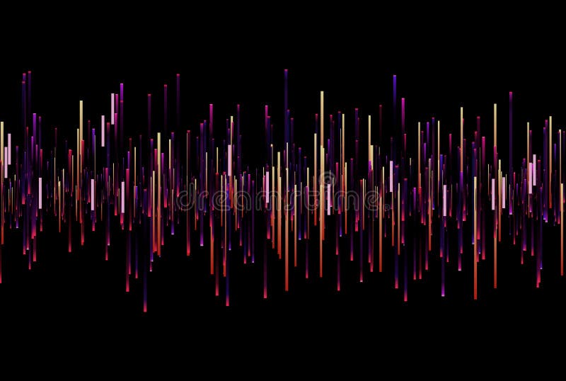 Frequency Bars Texture Musical Audio Gradient Rays Style Line Art ...