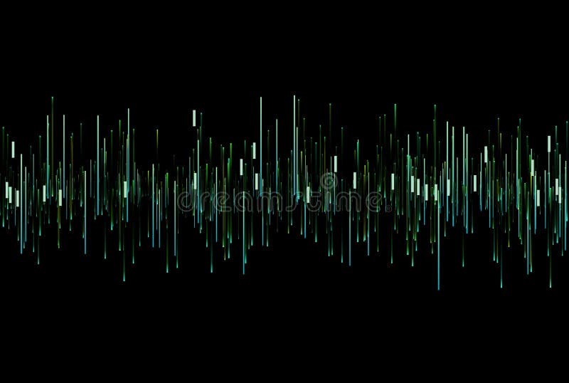 Frequency Bars Texture Musical Audio Gradient Rays Style Line Art ...