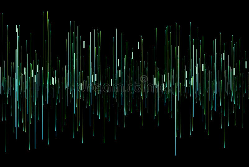 Frequency Bars Texture Musical Audio Gradient Rays Style Line Art ...