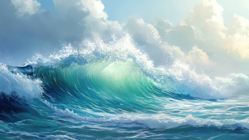Frequency beaming wave stock illustration. Illustration of wave - 402493526