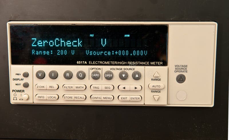 Frequency Generator with Electronic Display Stock Image - Image of ...