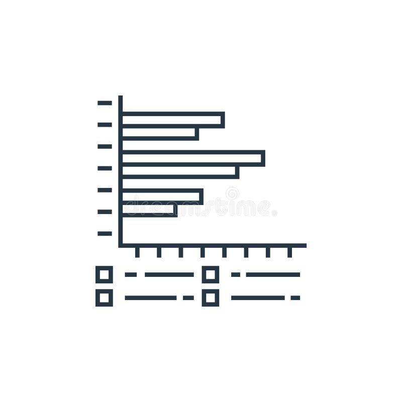 Frequency Graph Icon Vector from Data Analysis Concept. Thin Line ...