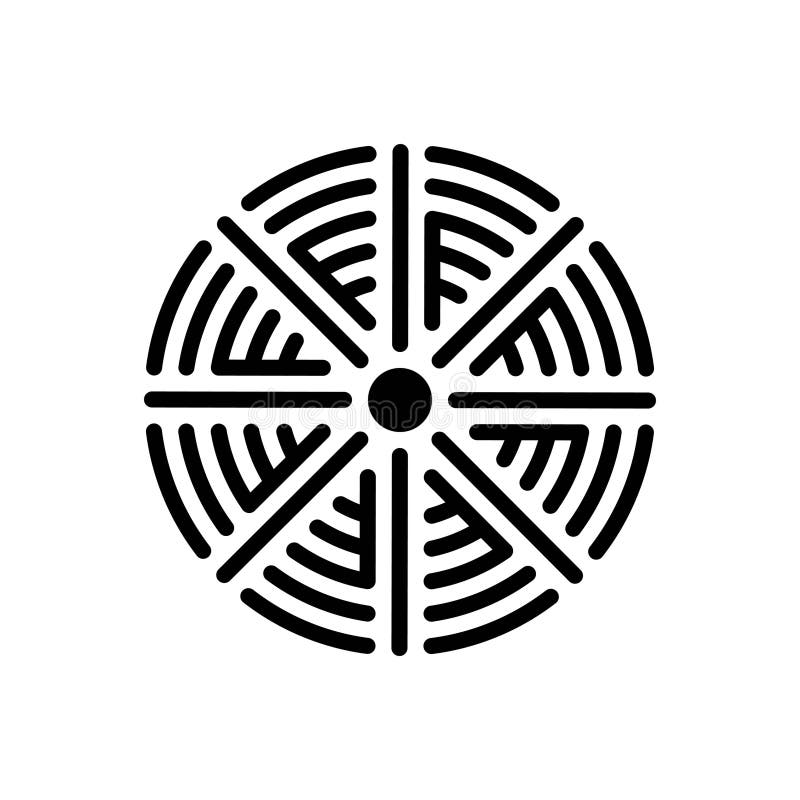 Black Solid Icon for Frequency, Music and Sound Stock Vector ...