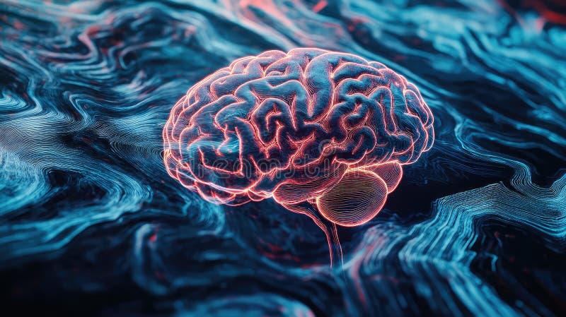 Oscillation Rotating Neural Signal Stock Illustration - Illustration of ...