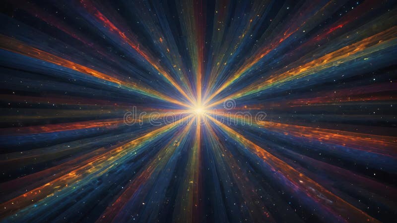 Frequency Spectrum of Multi-colored Light Rays Zoomed Out from the ...