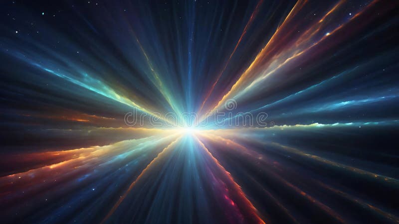 Frequency Spectrum of Multi-colored Light Rays Zoomed Out from the ...