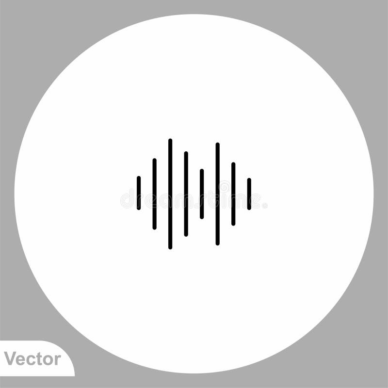 Frequency Vector Icon Sign Symbol Stock Vector - Illustration of icon ...