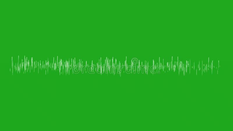 Frequency Wave Lines Green Screen Motion Graphics Stock Video - Video ...