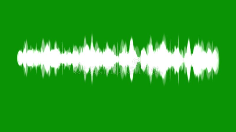 Sound Frequency Waves Motion Graphics with Green Screen Background ...