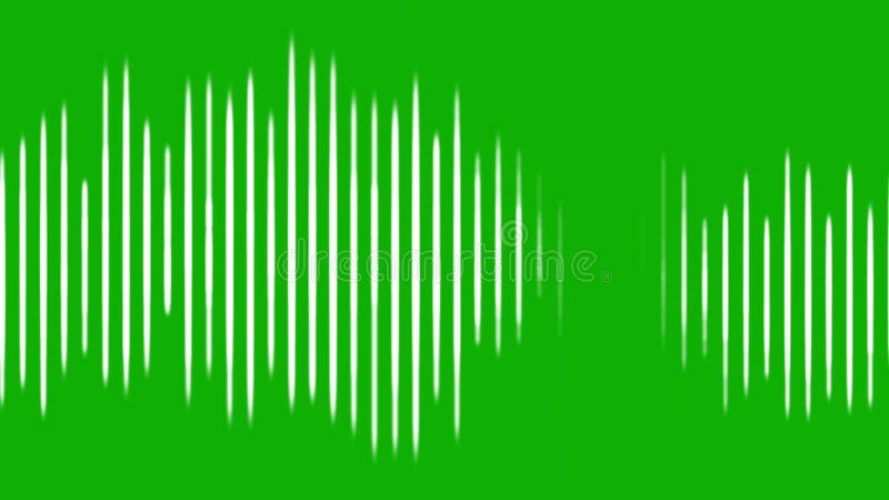 Sound Frequency Waves Motion Graphics with Green Screen Background ...