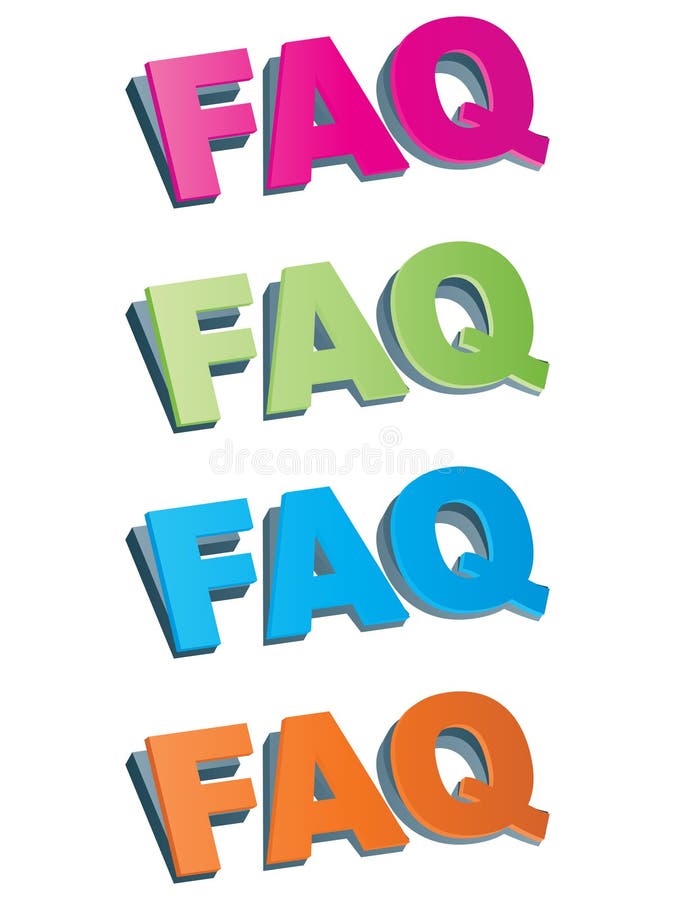 Frequently asked questions stock vector. Illustration of help - 7334603
