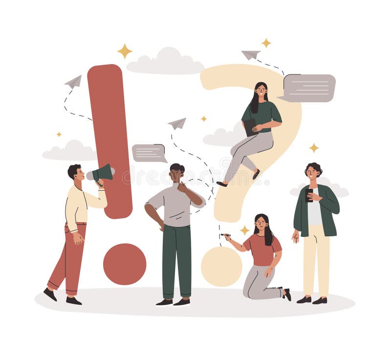 Frequently Asked Questions Concept Stock Vector - Illustration of ...