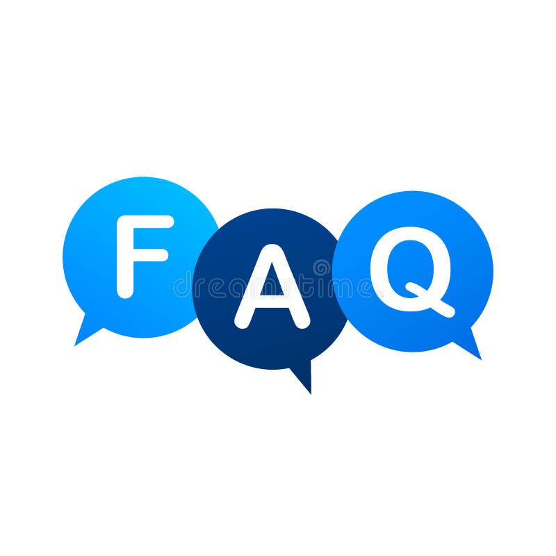 Frequently Asked Questions FAQ Banner. Computer with Question Icons ...