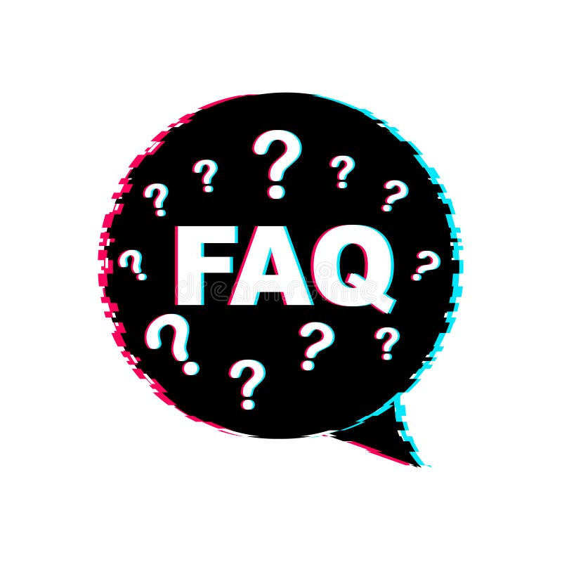 Frequently Asked Questions FAQ Banner. Computer with Question Icons ...
