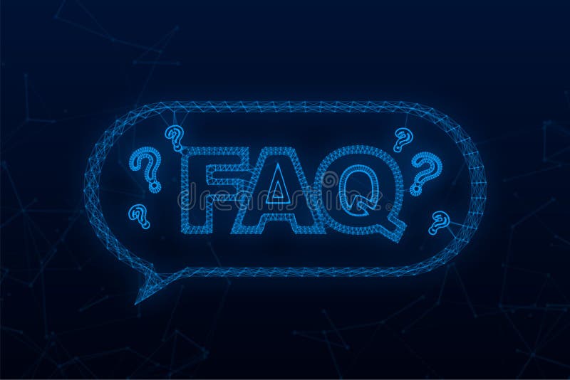 Frequently Asked Questions FAQ Banner. Computer with Question Icons ...