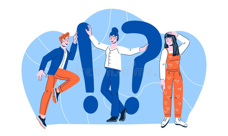 Frequently Asked Questions FAQ Concept with Young People Vector ...
