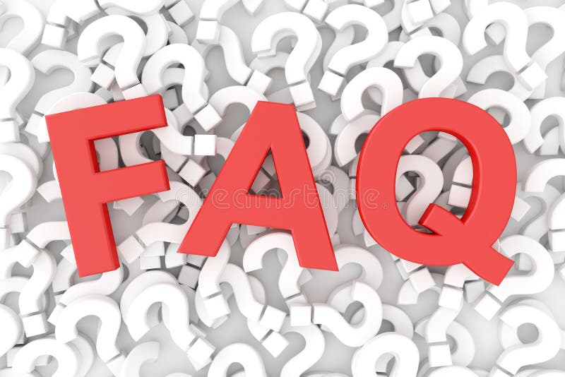 Frequently Asked Questions FAQ. Stock Illustration - Illustration of ...