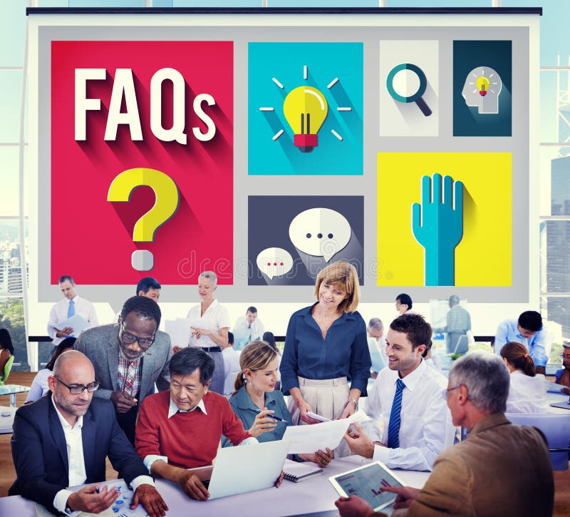 Frequently Asked Questions Help Information Answer Concept Stock Image ...