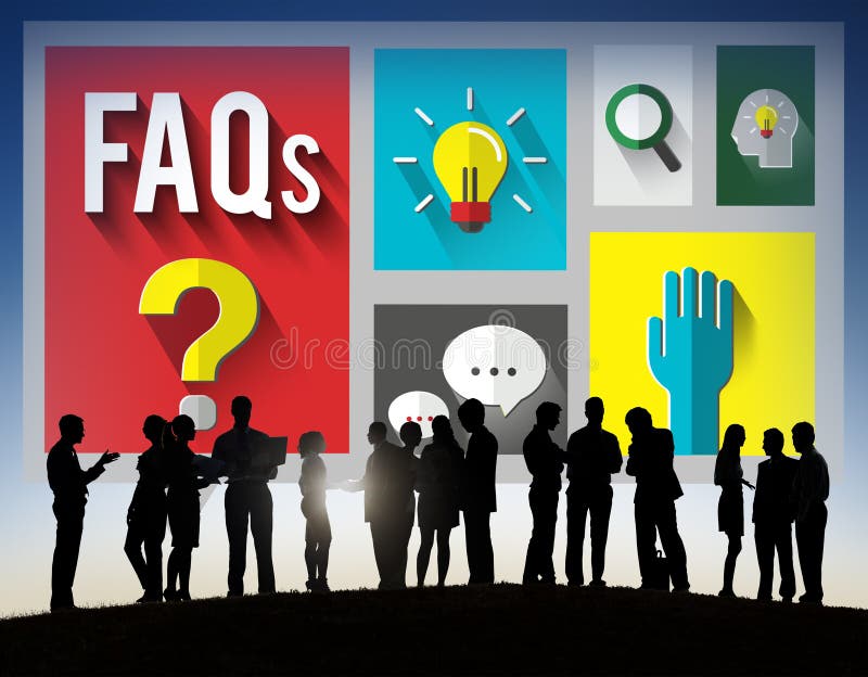 Frequently Asked Questions Help Information Answer Concept Stock Photo ...