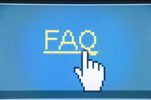Frequently Asked Questions Link Stock Image - Image of link, screen ...