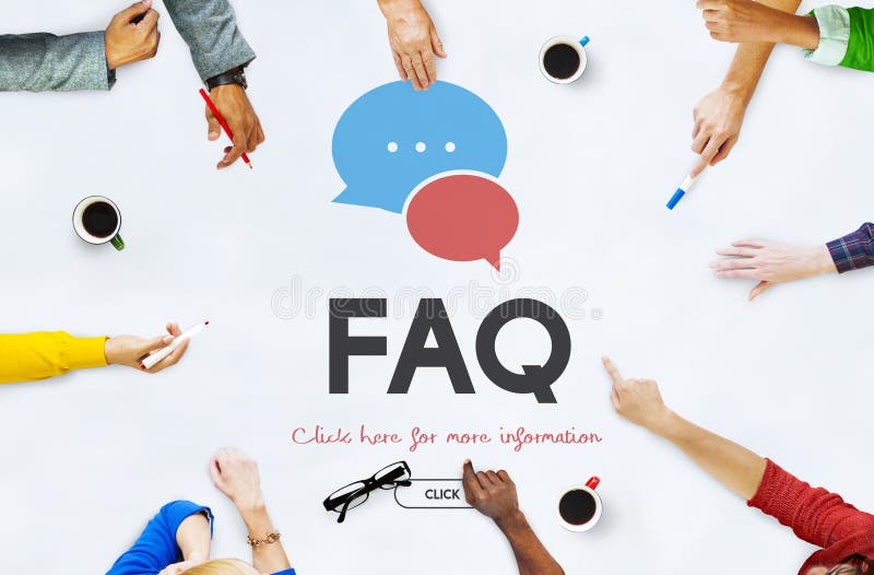 Frequently Asked Questions Solution Concept Stock Photo - Image of ...