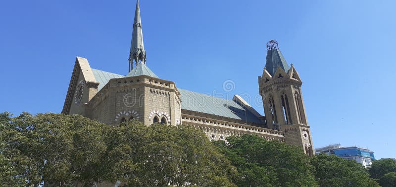 Frere Hall Karachi stock photo. Image of cathedral, tower - 242339728