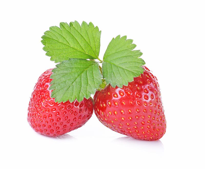 Fresa Aislada En El Fondo Blanco Foto de archivo - Imagen de maduro ...