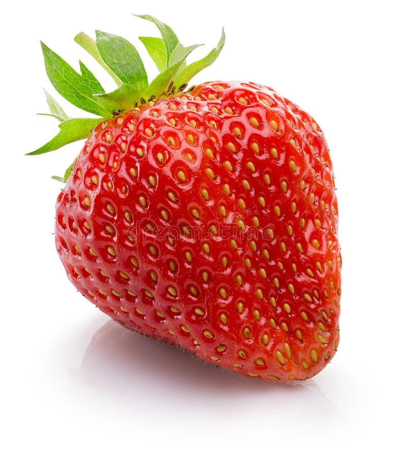 Fresa Aislada En El Fondo Blanco Foto de archivo - Imagen de fresa ...
