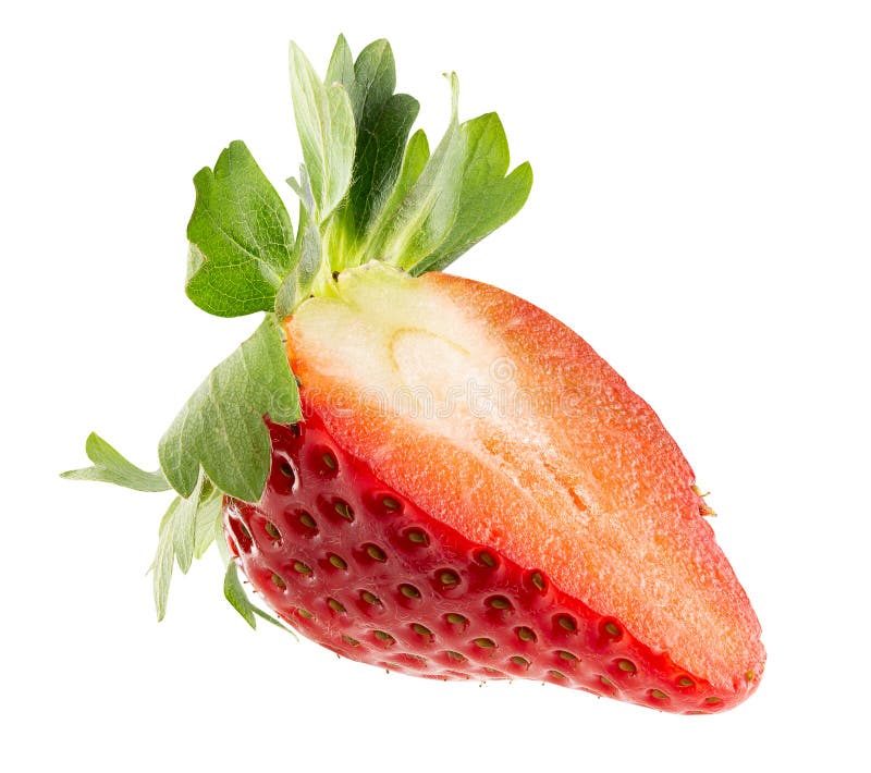 Fresa Aislada En Fondo Blanco Foto de archivo - Imagen de crudo, fondo ...