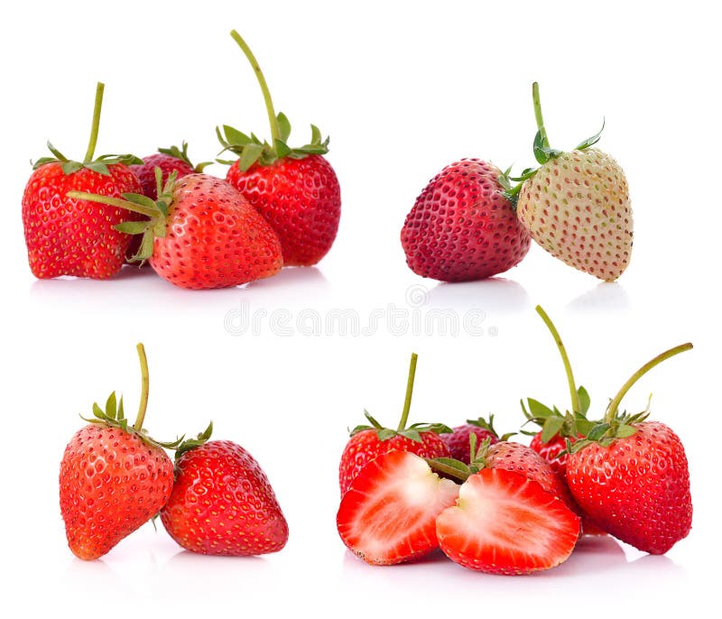 Fresa Aislada Sobre Fondo Blanco Imagen de archivo - Imagen de vivo ...