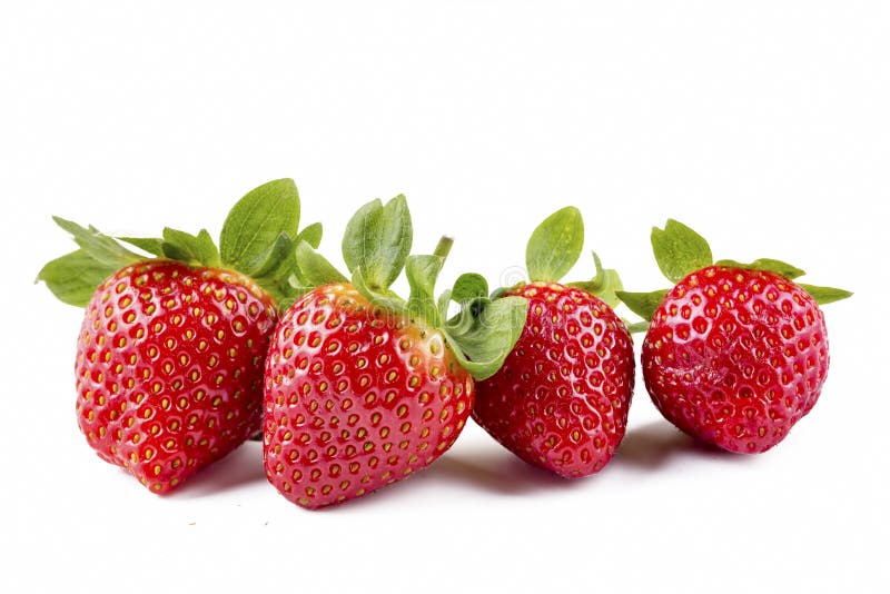 Fresa en el fondo blanco foto de archivo. Imagen de sabroso - 108031906