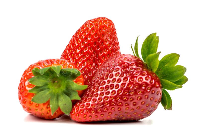 Fresa en el fondo blanco foto de archivo. Imagen de sabroso - 135711738