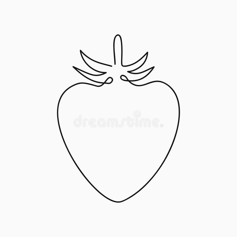 Sistema De Frutas De Un Dibujo Lineal Línea Continua Fruta Pera